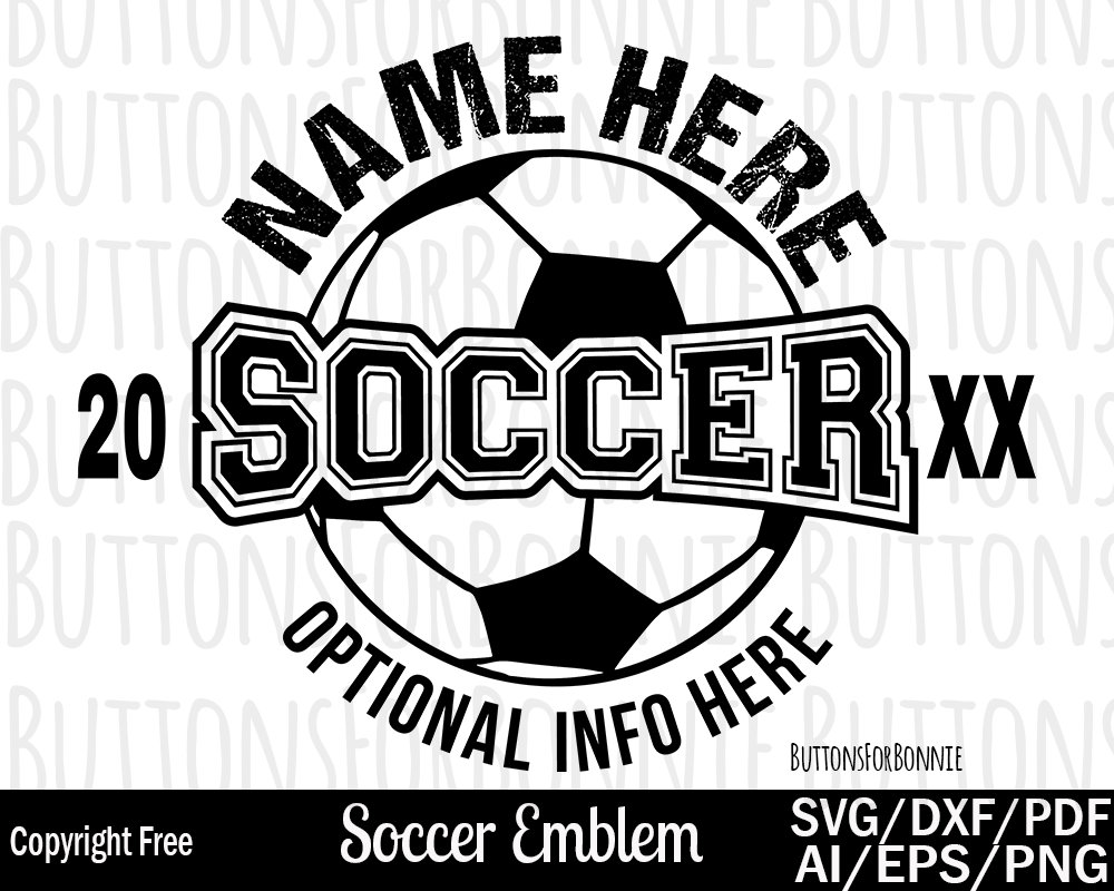 Soccer Team Svg Soccer Svg Template Cutting File Soccer | Etsy