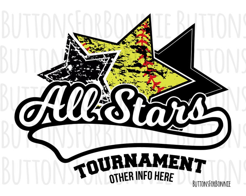 All Stars Svg All Stars Tournament Tournament Svg Softball - Etsy