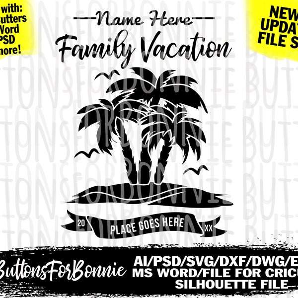 Family Beach Vacation Svg - Etsy