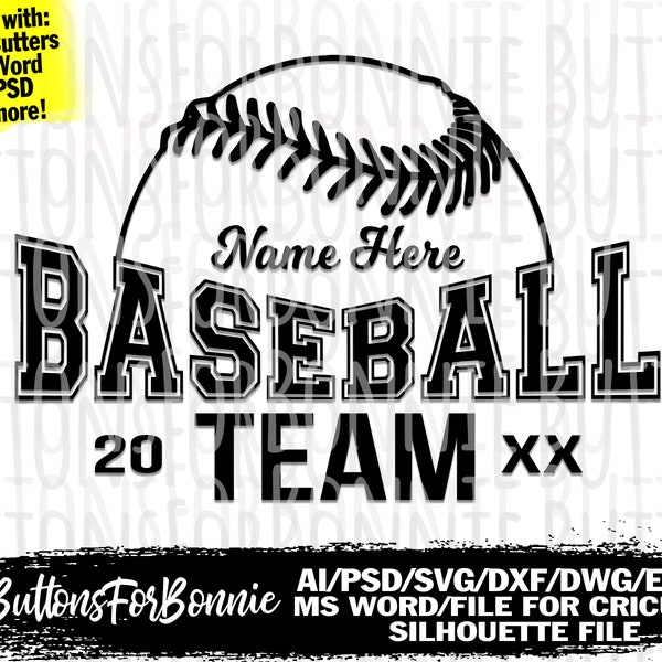 Baseball Team Svg - Etsy