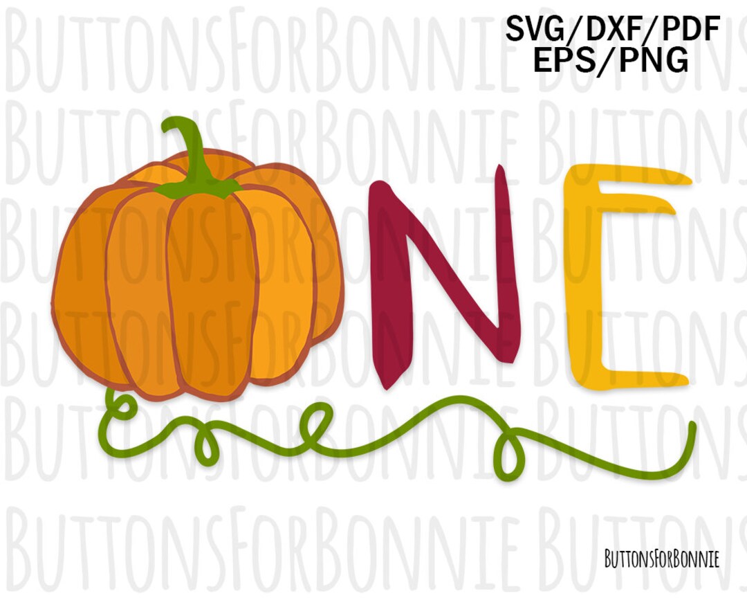 One Pumpkin Svg First Thanksgiving Svg First Halloween Svg - Etsy