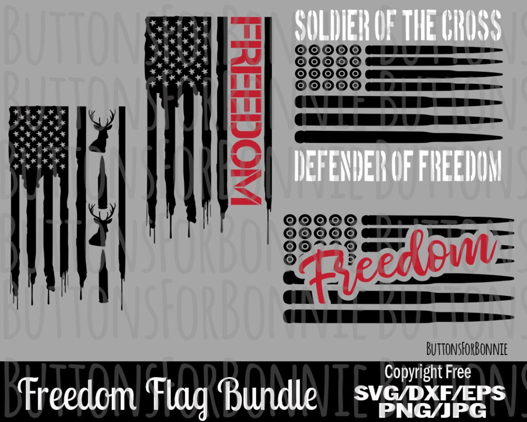 Freedom Svg, Fourth of July Svg, July 4th Svg, Flag Svg, Bullet Svg ...