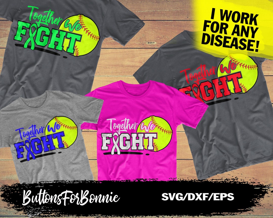 Cancer Awareness Svg, Disease Awareness, Softball Svg, Awareness Ribbon ...