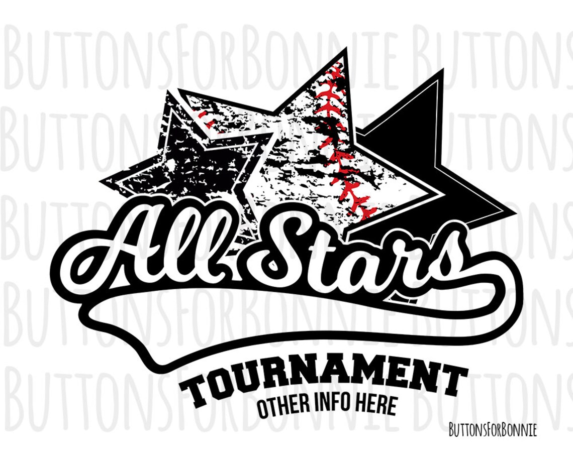 All Stars Svg, All Stars Tournament, Tournament Svg, Baseball Svg ...