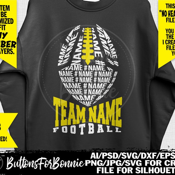 Team Names on Back of Shirt - Etsy