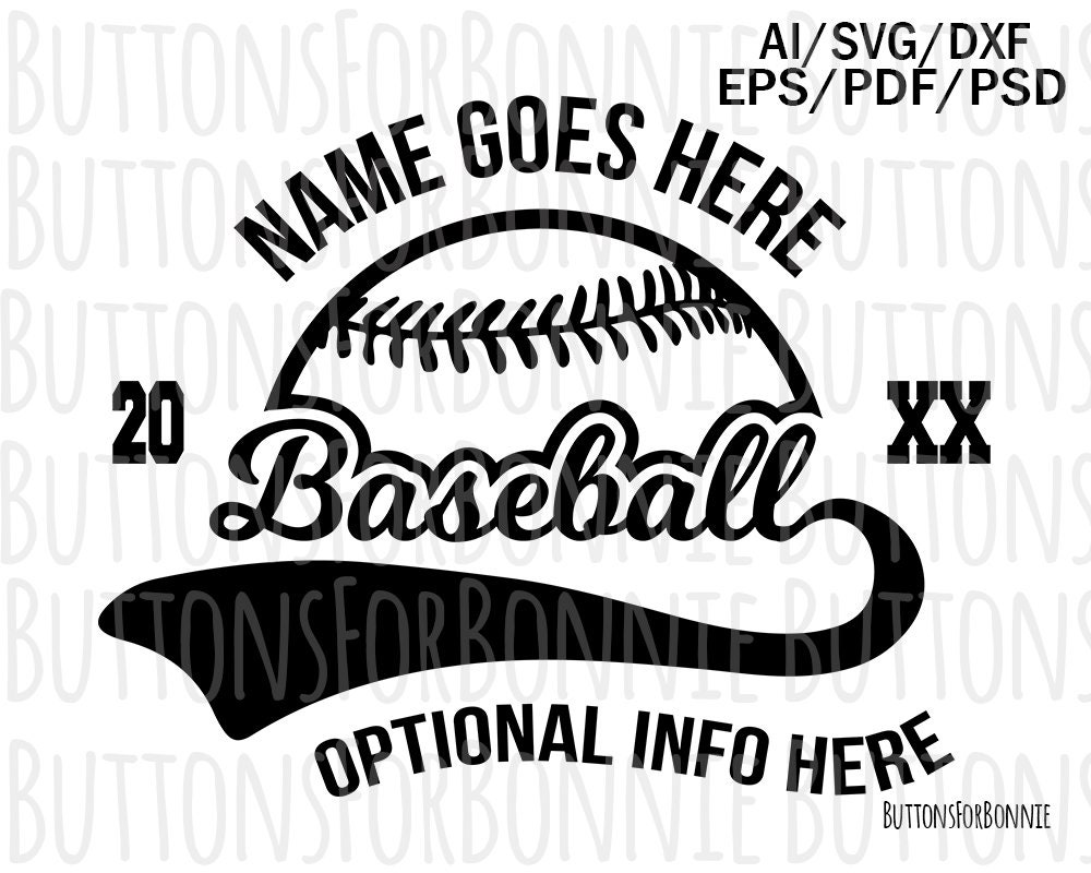 Baseball Svg Vector Emblem Logo Template Baseball Team Etsy