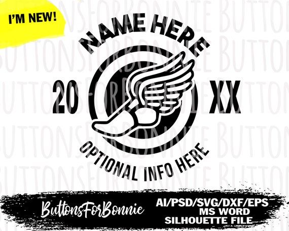 Track and Field Svg Track Team Svg Template Cutting File - Etsy