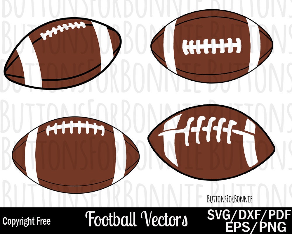 Football SVG Football Clipart Football Vector Eps Dxf | Etsy
