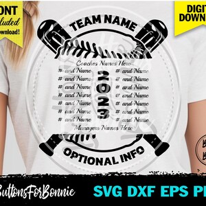 Softball Svg, Softball Template, Softball Roster, Softball Mom Svg ...