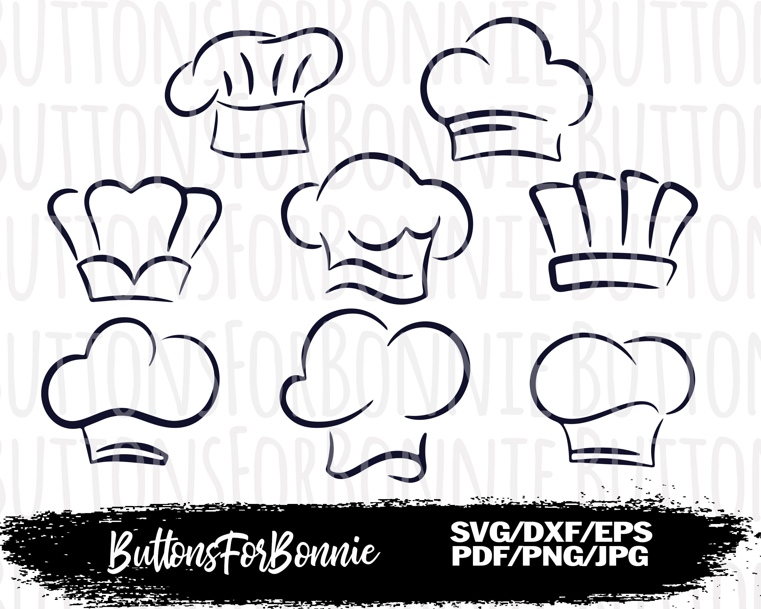 Bakers Hat Chefs Hat Toque Blanche Svg Cutting File - Etsy Australia
