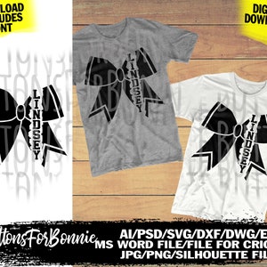 Cheer Bow Svg, Bow Svg, Template, Cheer Name Svg, Cheer Mom Svg, Cut ...