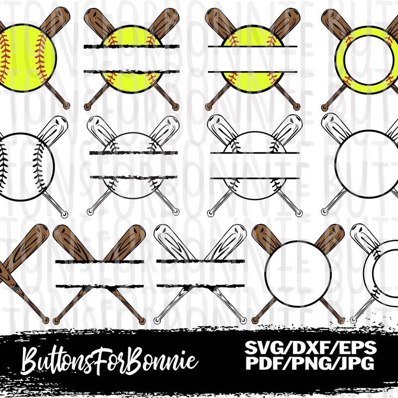 Monogrammed Softball - Etsy