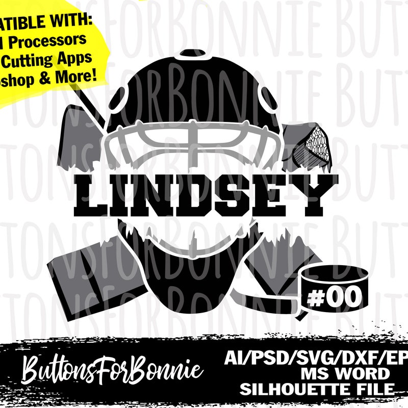 Hockey Goalie Svg - Etsy