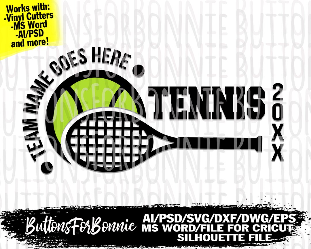 Tennis Svg, Tennis Ball Svg, Tennis Team Svg, Tennis Club Svg, Template ...