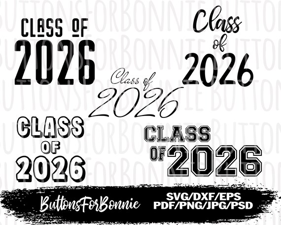 Class of 2026 Svg Senior 2026 Svg Senior Portrait Overlay - Etsy