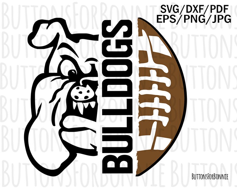 Bulldogs football svg Bulldogs svg football svg cut file | Etsy