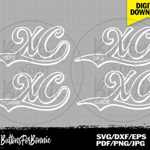 Xc Mom Svg, Xc Manager Svg, Xc Dad Svg, Xc Coach Svg, Cross Country ...