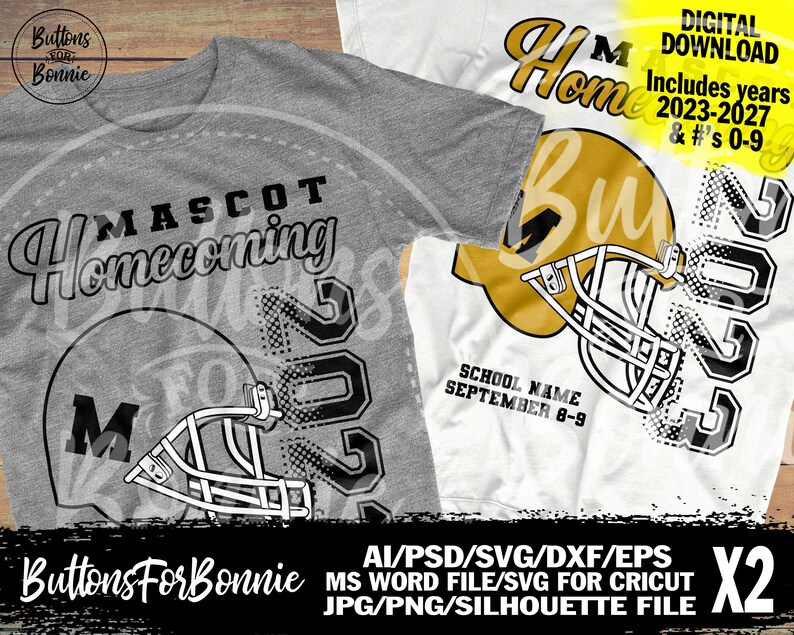 Homecoming Svg, Homecoming Template, Football Svg, Helmet Svg, Shirt ...