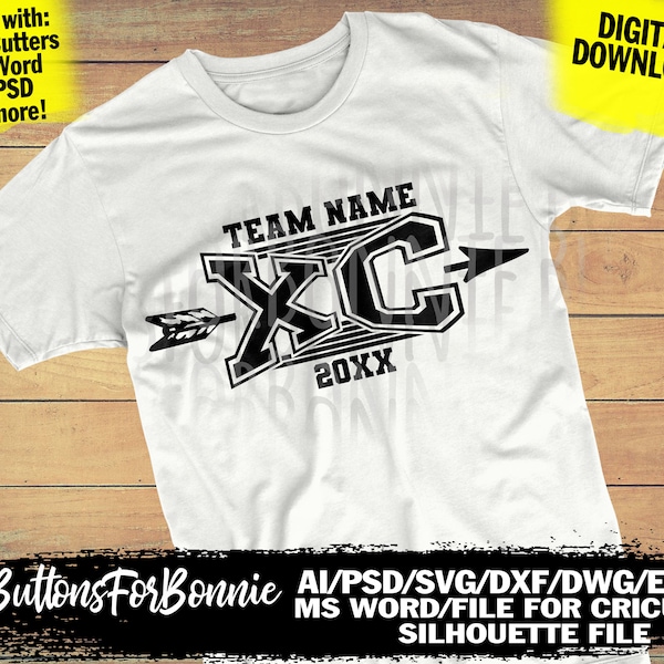 Xc With Arrow Svg - Etsy UK