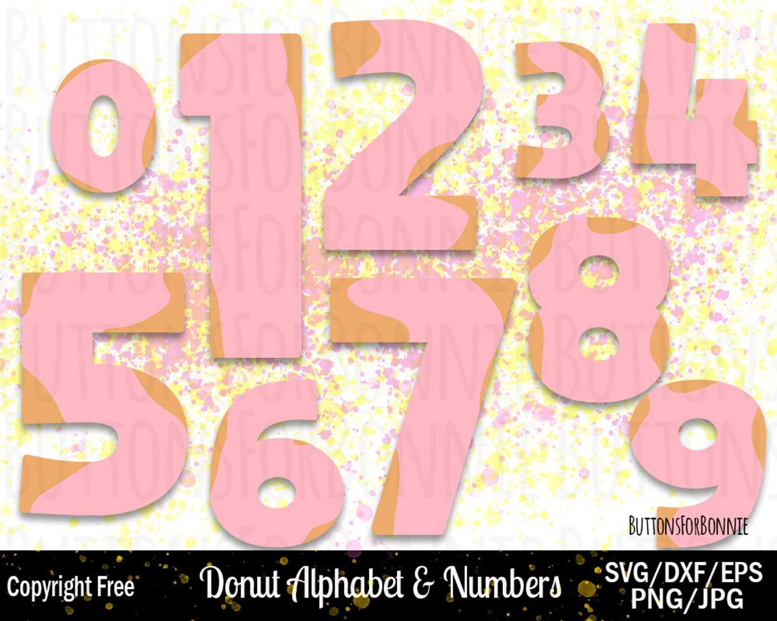 Donut Letters Donut Svg Alphabet Svg Donut Alphabet Cut - Etsy