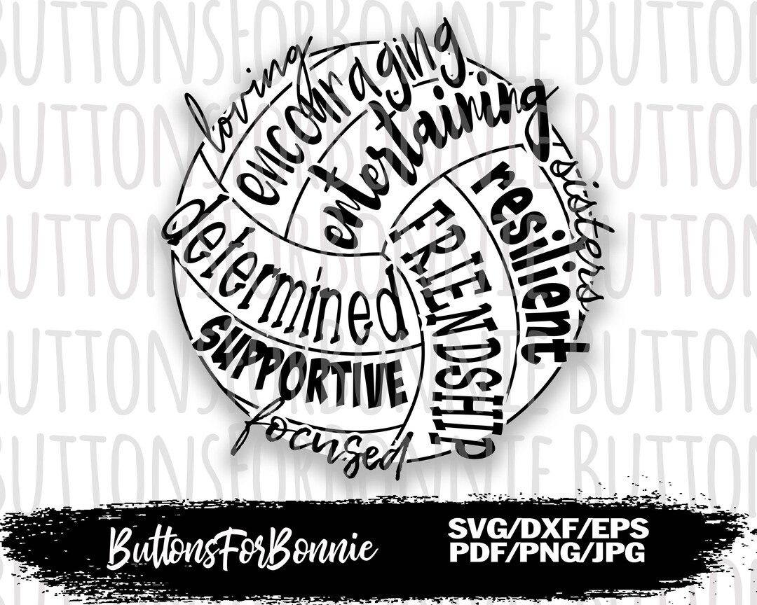 Volleyball Svg, Volleyball Gift, Volleyball Team, Cut File, Sports Svg ...