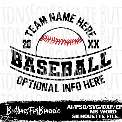 Baseball Svg Vector Emblem Logo Template Baseball Team - Etsy