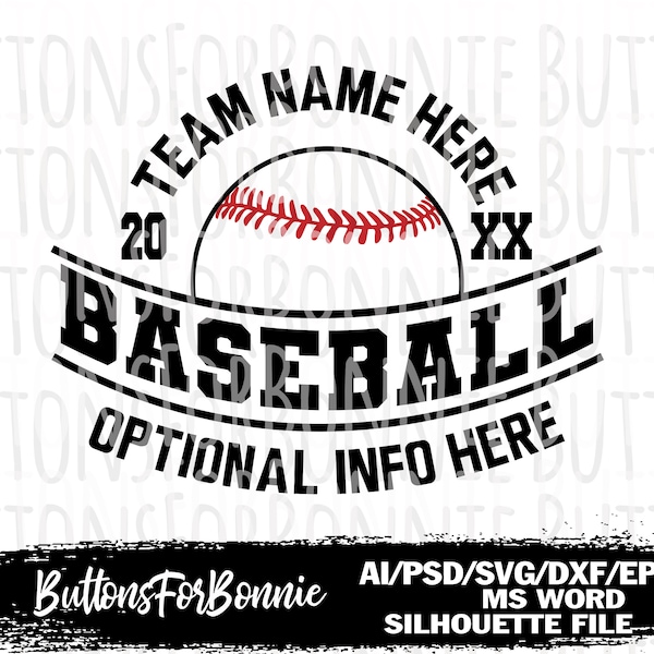 Baseball Team Svg - Etsy