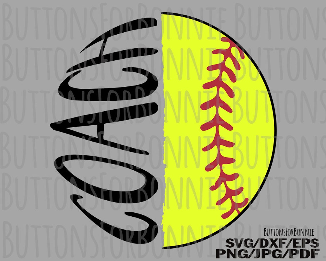 Softball Coach, Softball Svg, Softball Coach Gift, Coach Gift, Diy ...