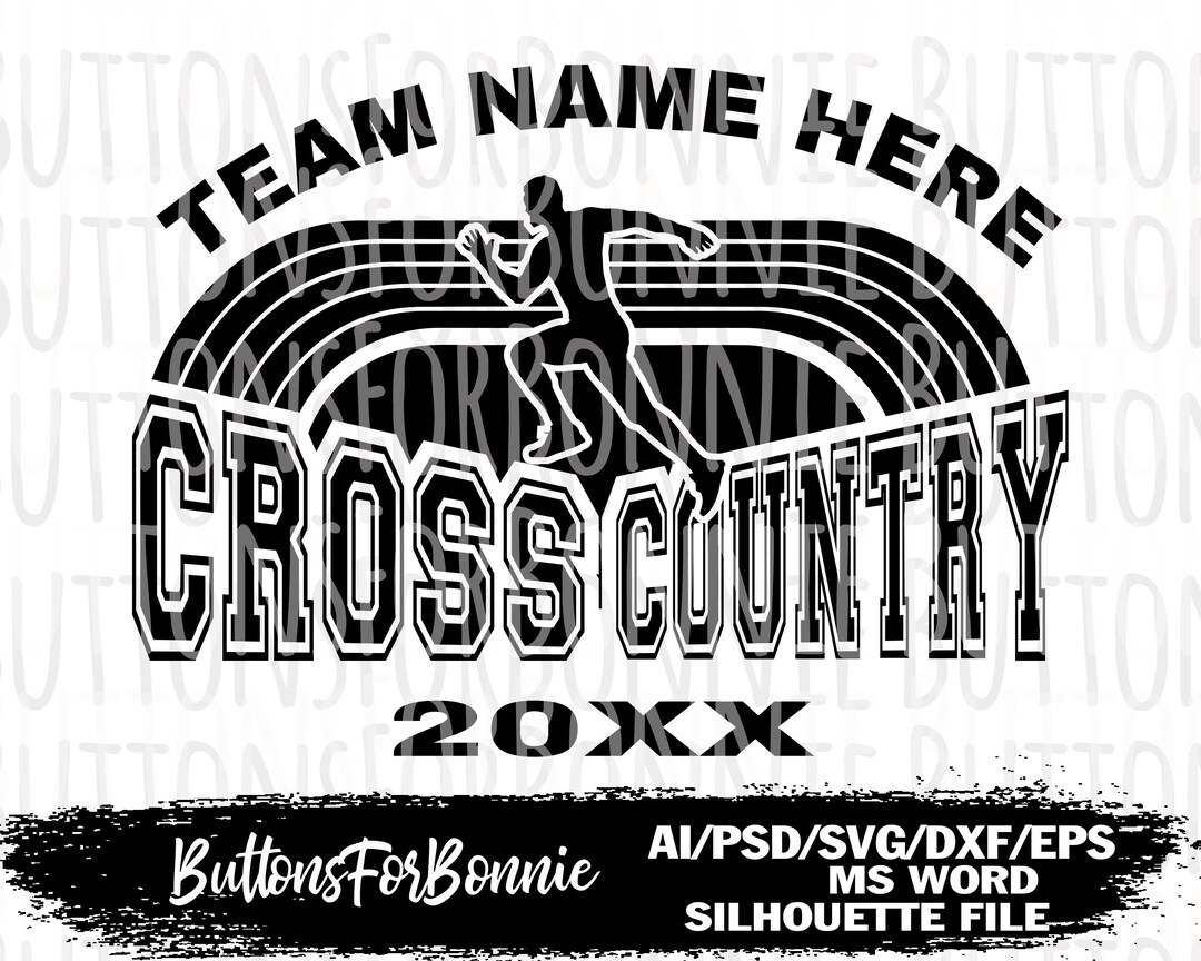Cross Country Svg, Cross Country, Vector, Template, Cross Country Team ...