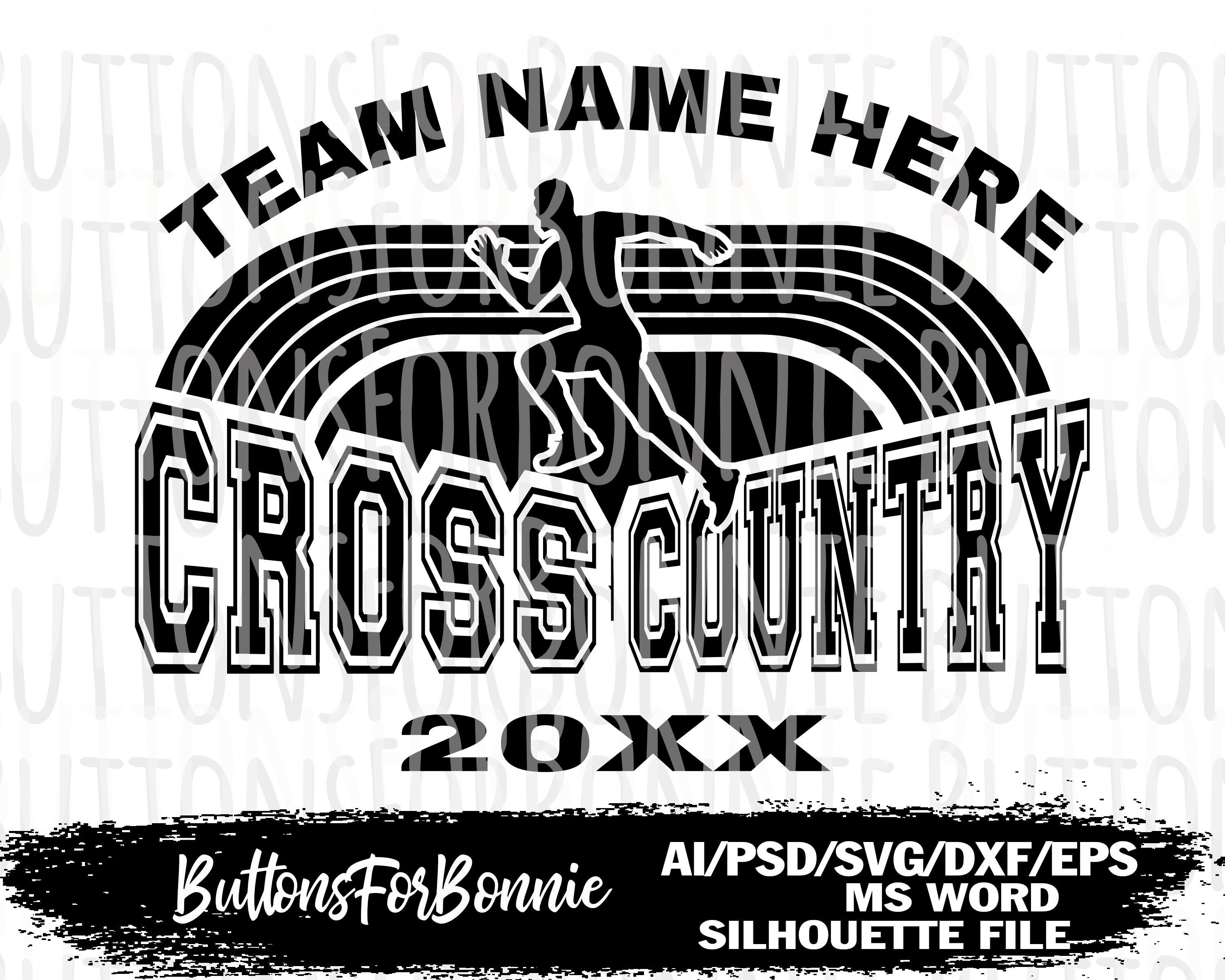Cross Country Svg Cross Country Vector Template Cross | Etsy