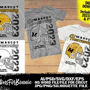 Homecoming Svg, Homecoming Template, Football Svg, Helmet Svg, Shirt ...