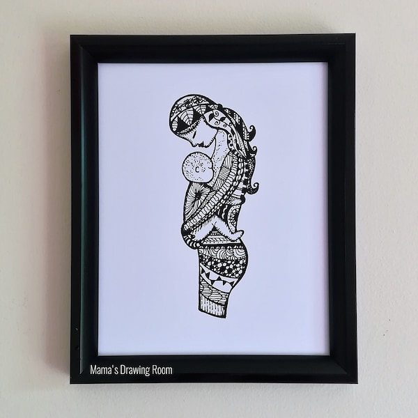 Zentangle Drawing - Etsy
