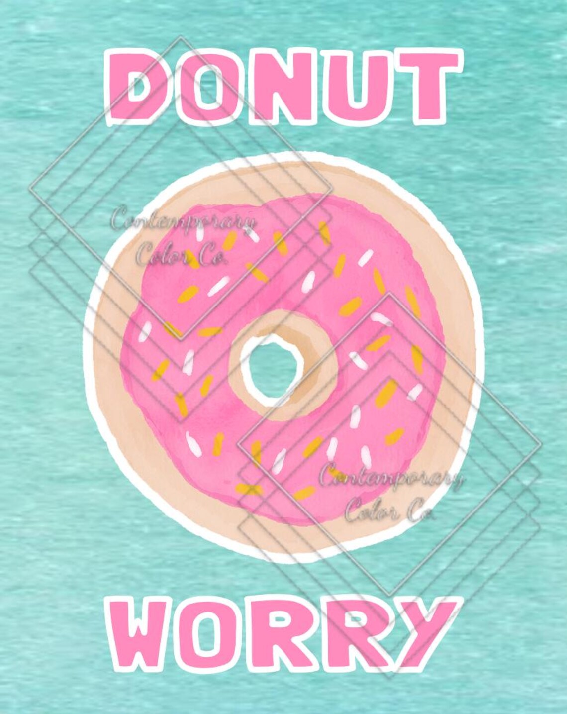 Donut Worry Digital Download - Etsy