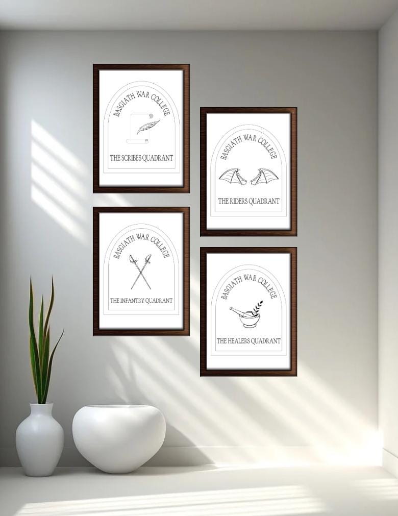 Four Quadrants Fourth Wing Digital Download - Etsy