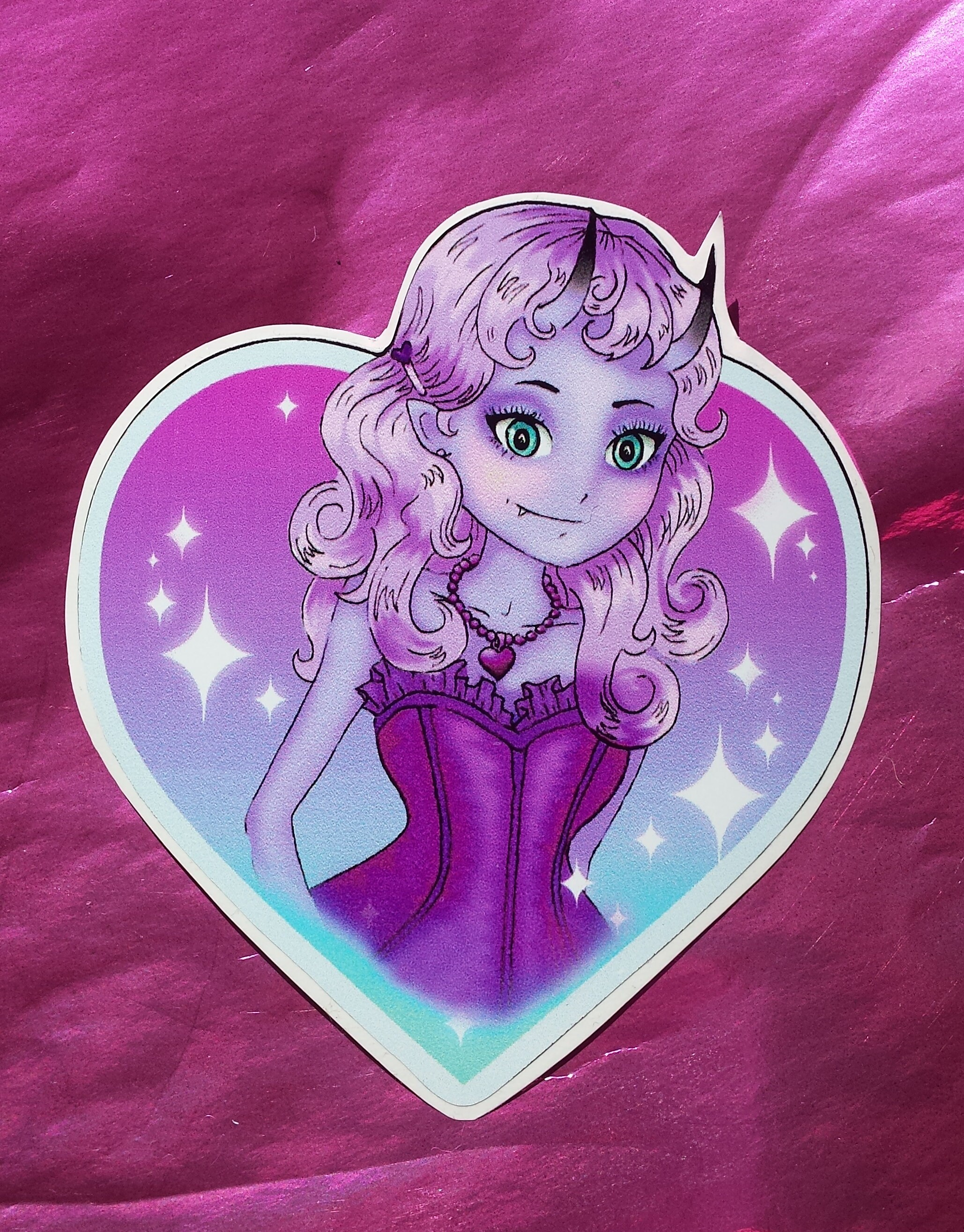 Buy Vinyl Sticker 'devilishly Cute' Online in India - Etsy