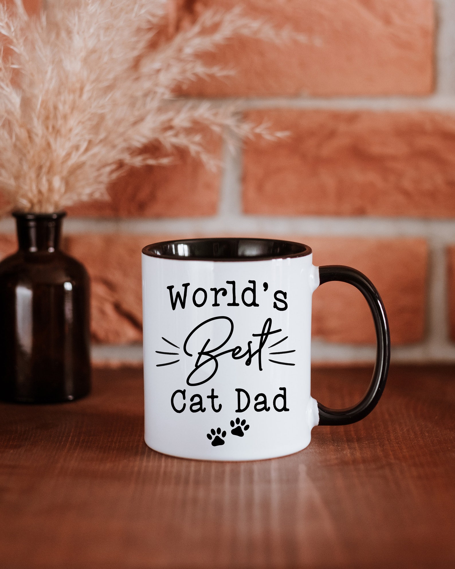 Cat Dad Mug Worlds Best Cat Dad Cat Lover T Etsy