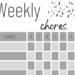 Modern Weekly Chore Chart Printable - Etsy