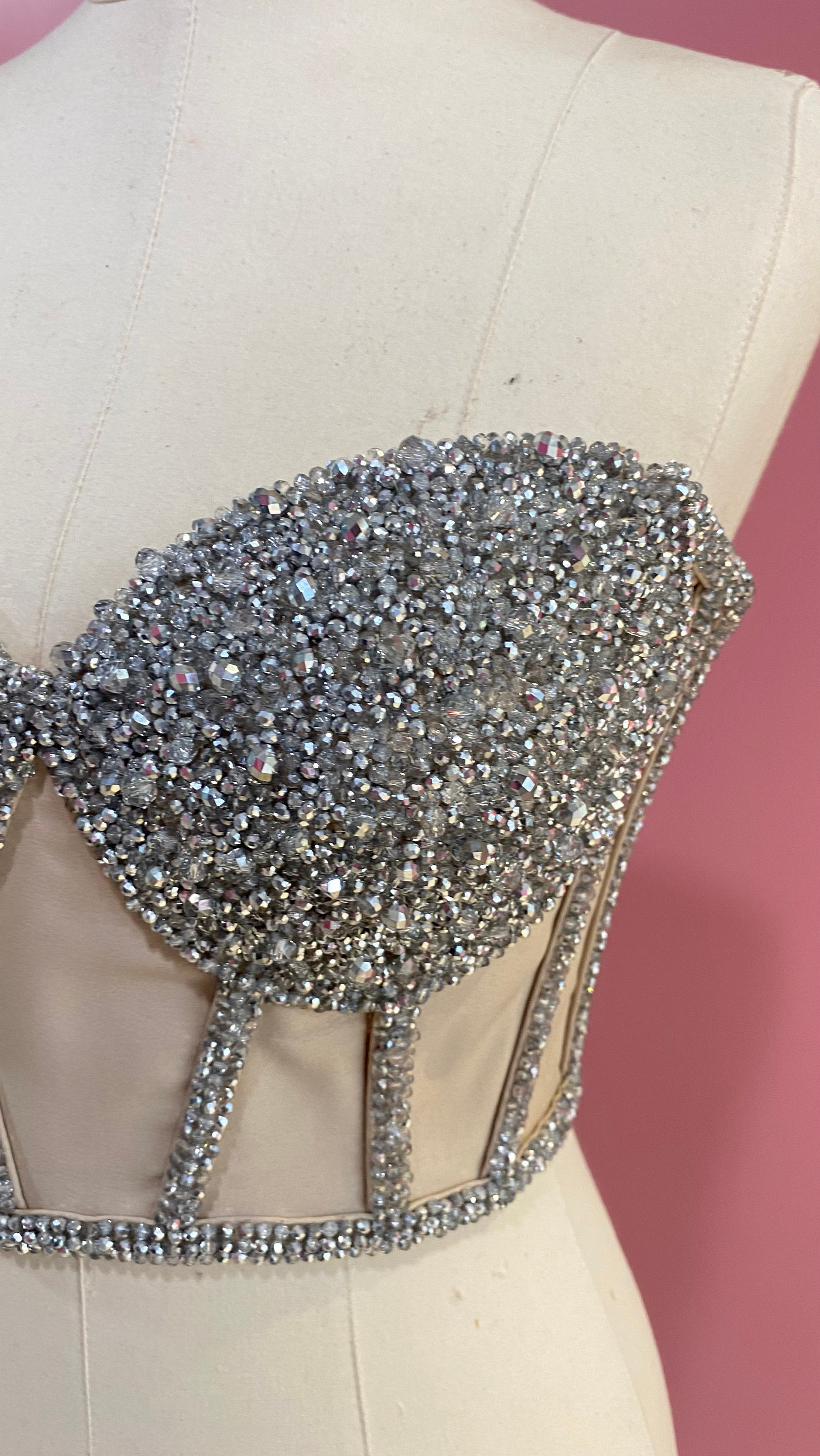 Rhinestone Bustier | Crystal Bustier Top | Bustier Corset Top | Beaded ...