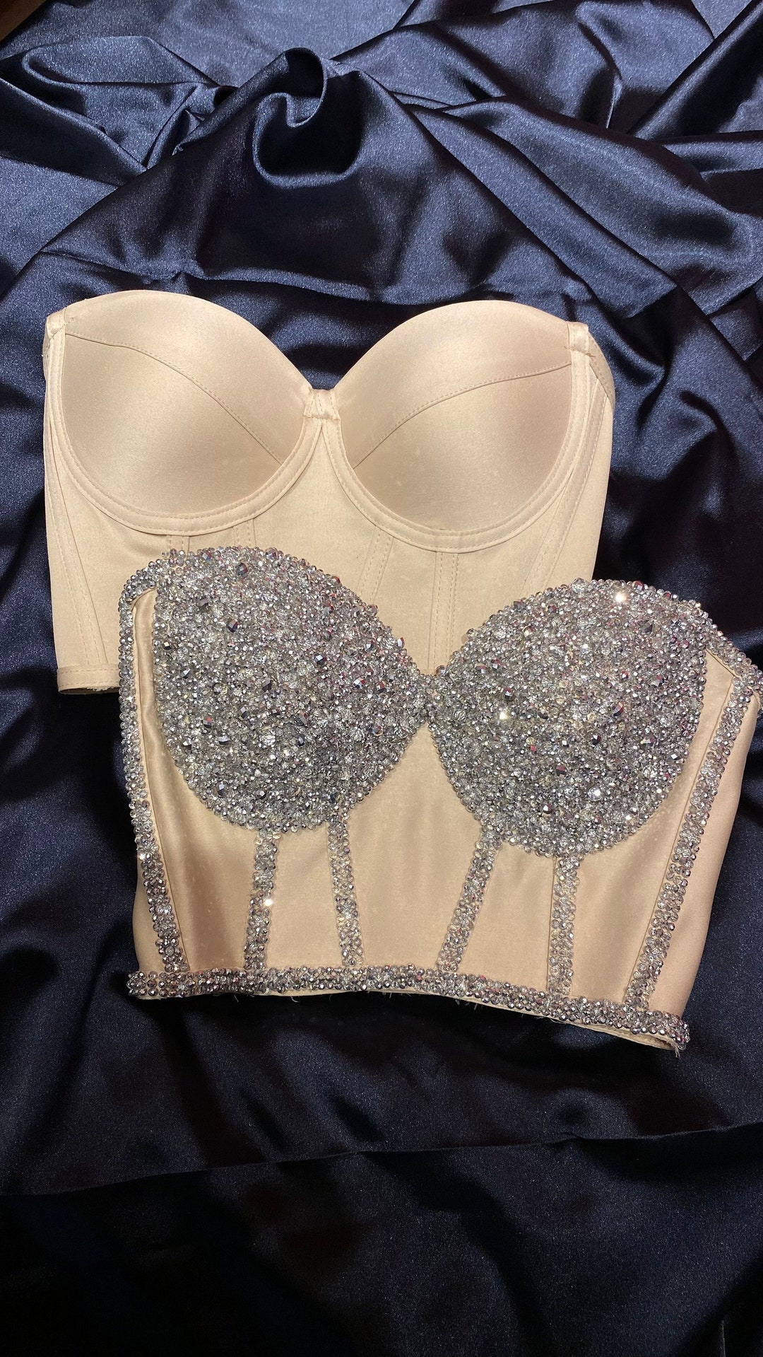 Rhinestone Bustier | Crystal Bustier Top | Bustier Corset Top | Beaded ...