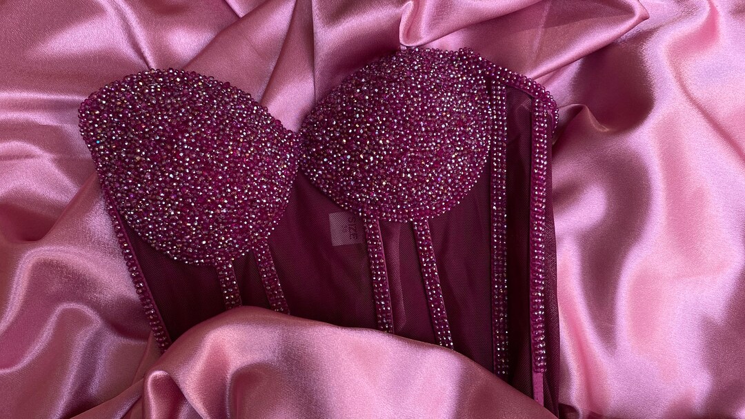 Rhinestone Bustier | Crystal Bustier Top | Bustier Corset Top | Beaded ...