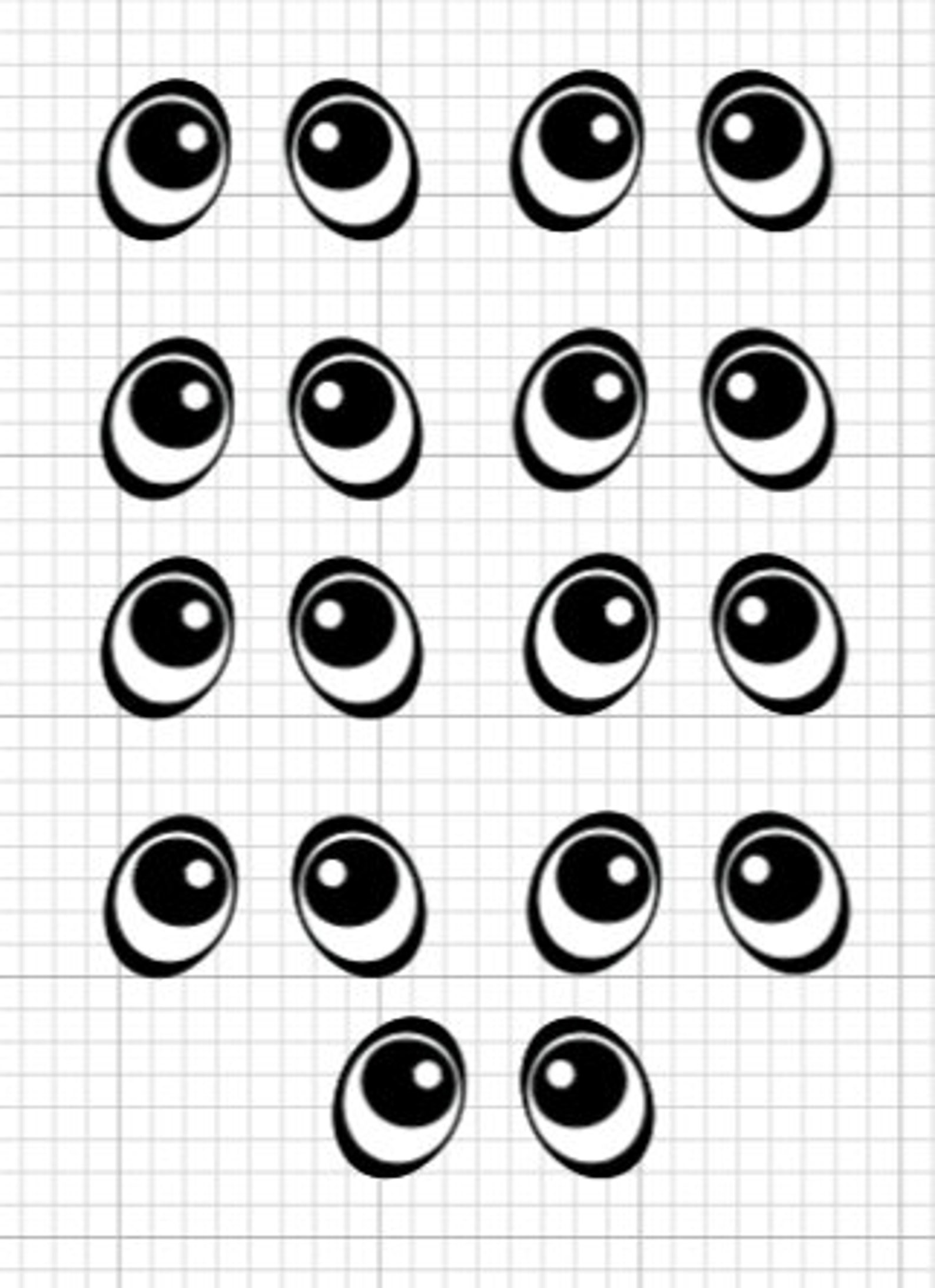 Oval Eyes - Etsy