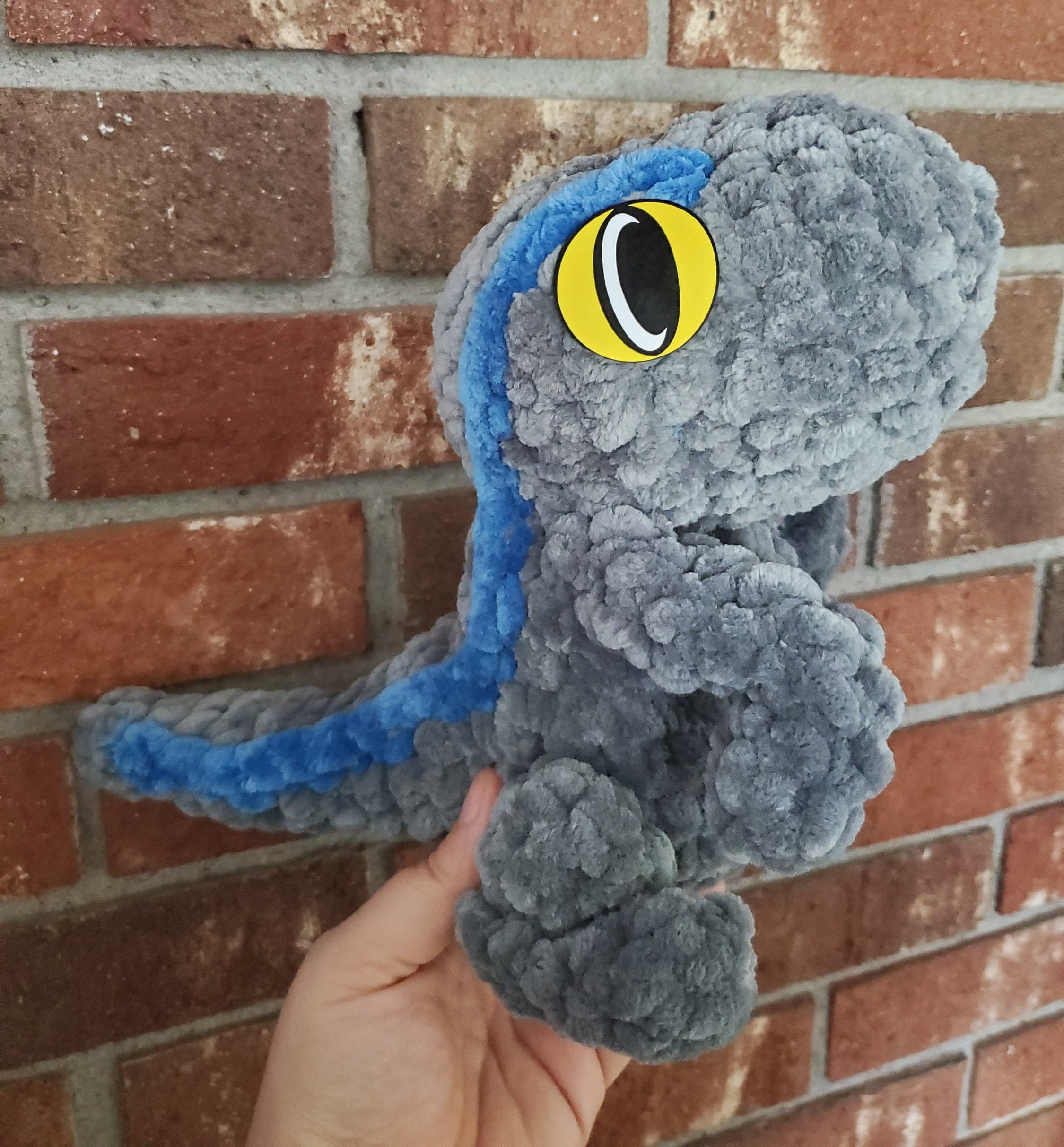 Rick the Raptor Dinosaur Crochet Pattern (Instant Download) - Etsy