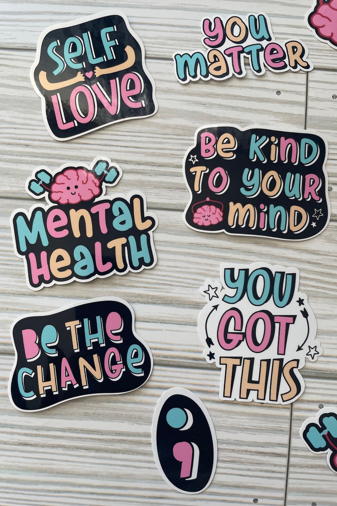 Mental Health Awareness Stickers, Positivity Stickers, Promote Self ...