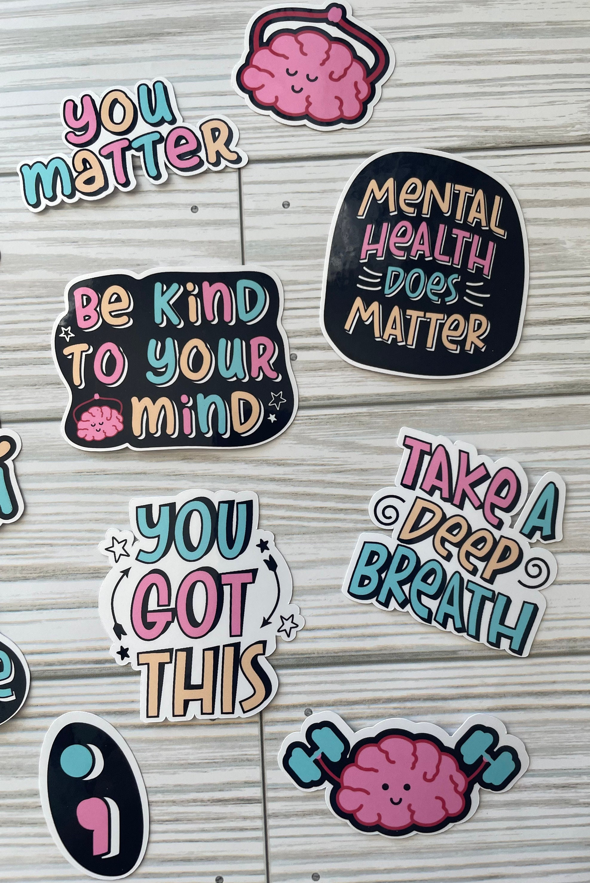Mental Health Awareness Stickers, Positivity Stickers, Promote Self ...