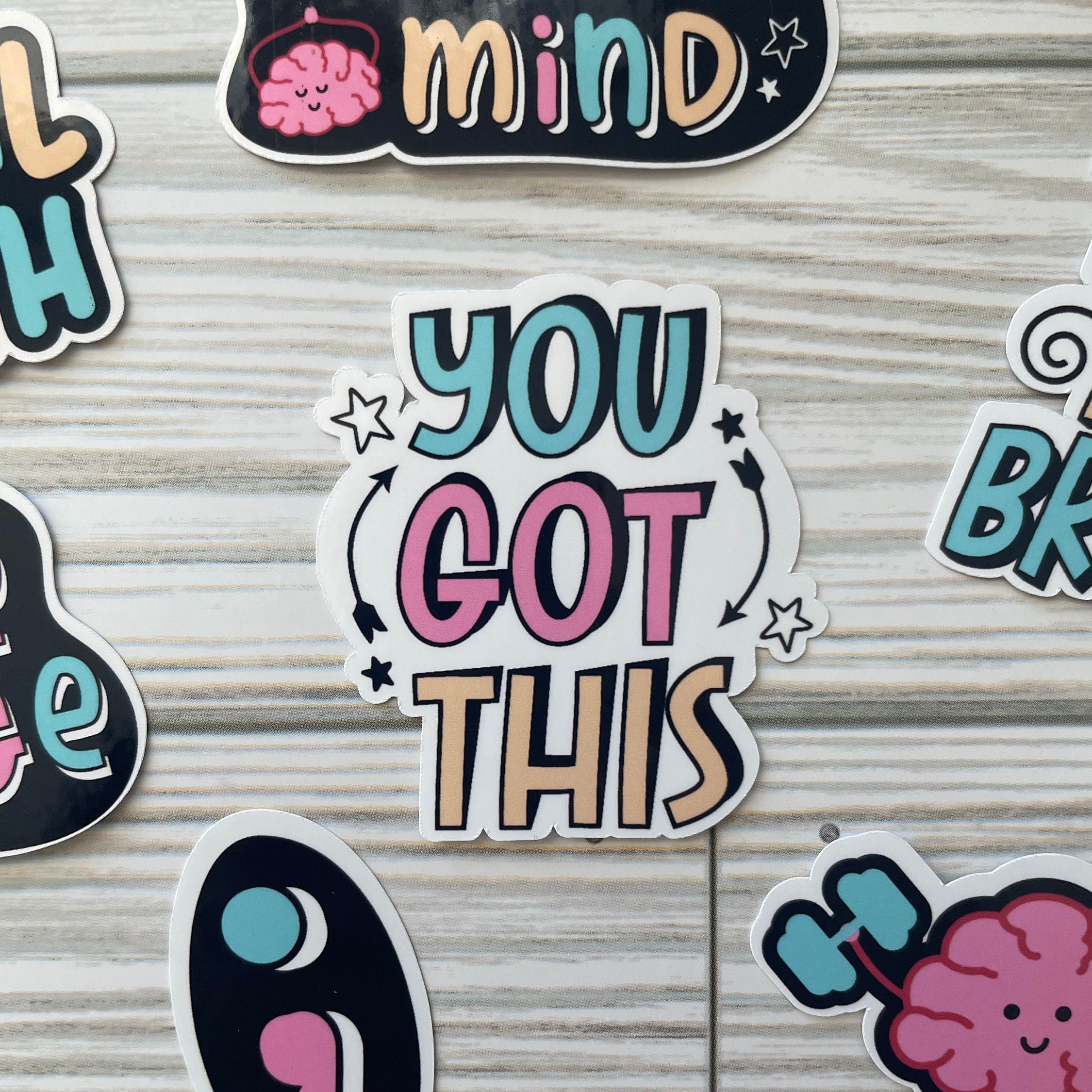 Mental Health Awareness Stickers, Positivity Stickers, Promote Self ...