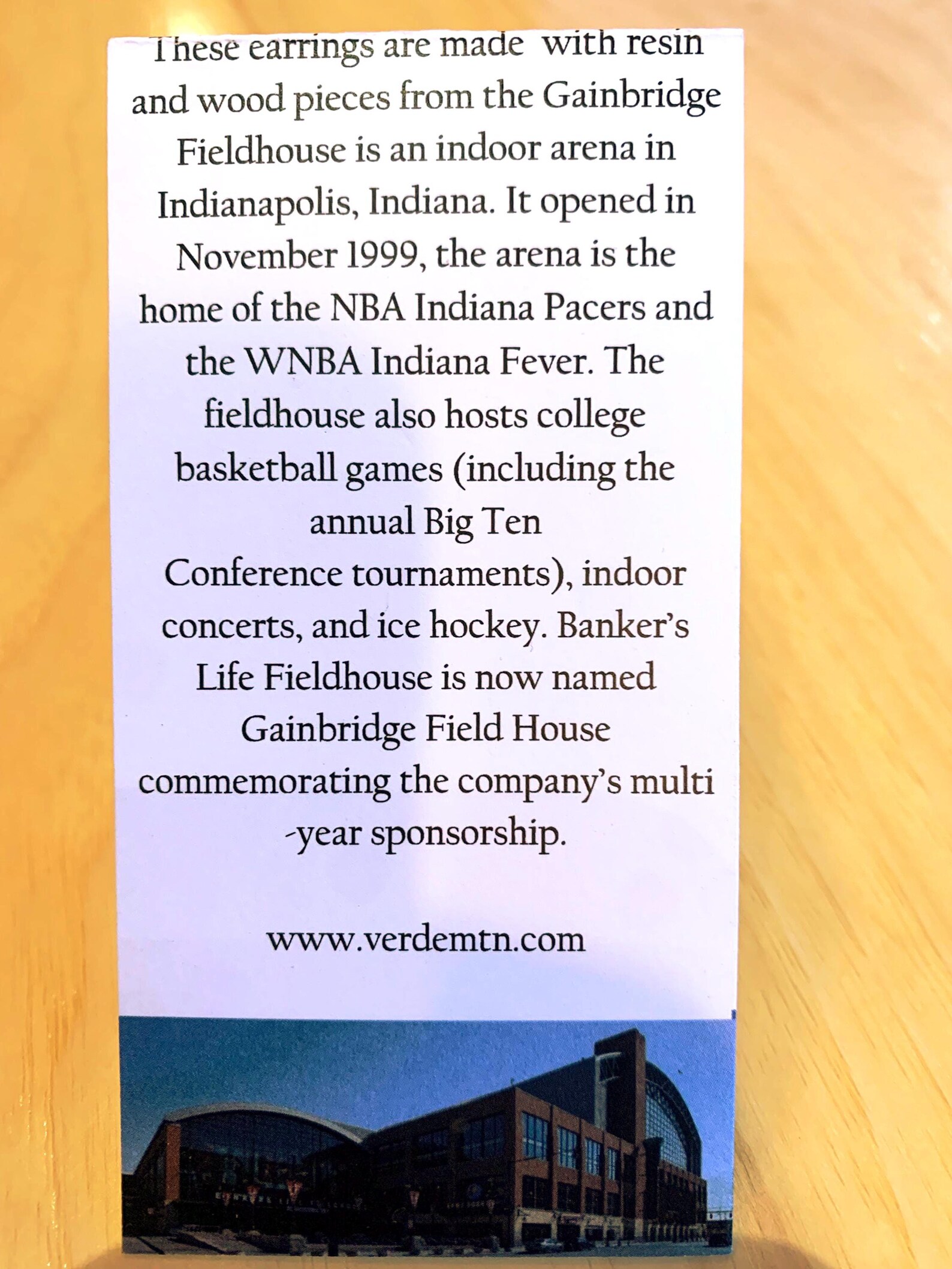 Repurposed Indiana Fever Gainbridge Fieldhouse Basketball Court Floor ...