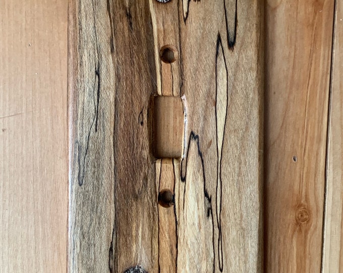 Vermont Tap Hole Maple Light Switch Cover Handmade Switch Plate ...