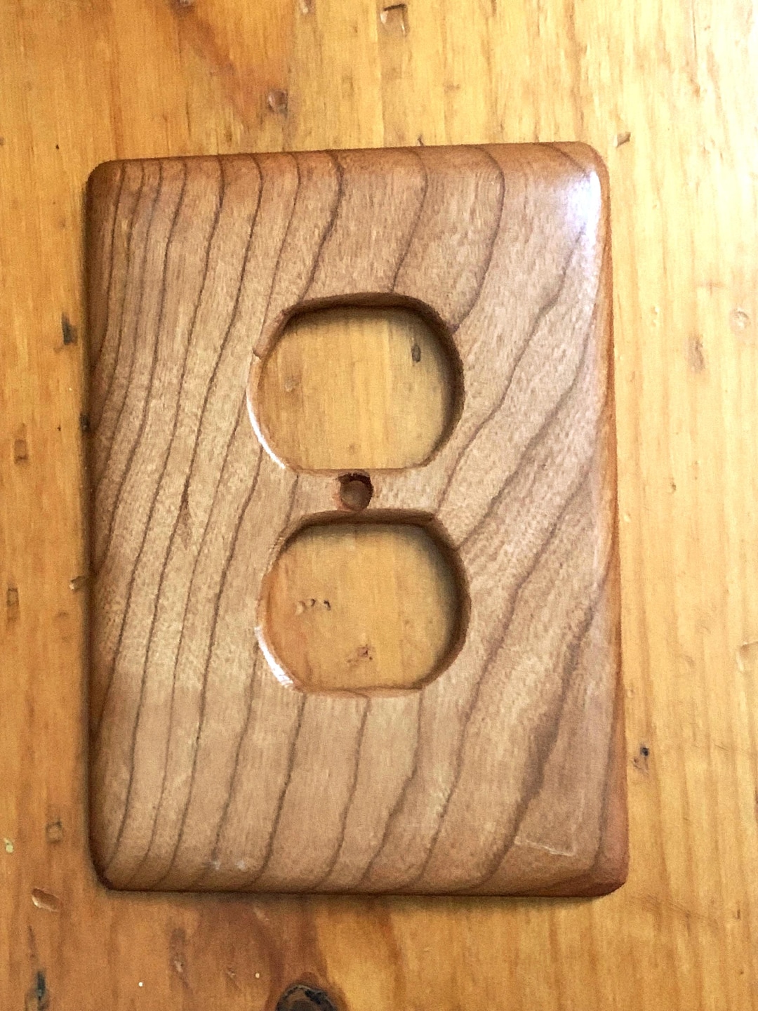Vermont Cherry Wood Outlet Cover Diy Upgrade for Electrical Outlets - Etsy