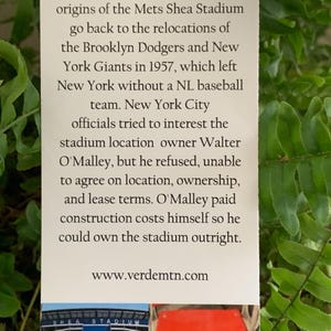 N Y Mets Shea Stadium Seat in Resin With Sugar Maple Accents. Sugar ...