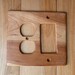 American Cherry Double Switch Cover. Gfi/outlet. Handmade Switch Plate ...